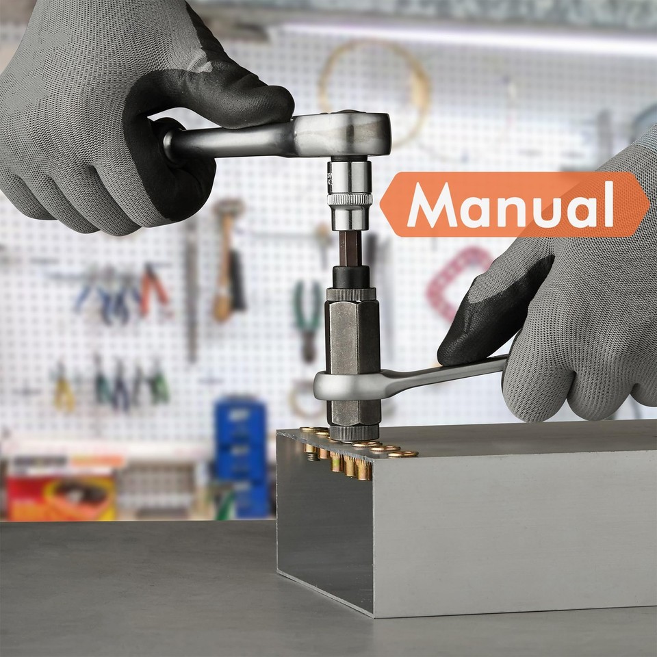 Rivet Nut Installation Tool Set Flat Head Rivnut Threaded Insert Nut ...