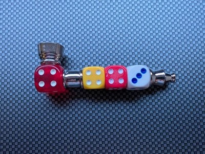 Pipe Dice Shape Metal Smoking Pipes Portable Unbreakable Tobacco Pipe ...