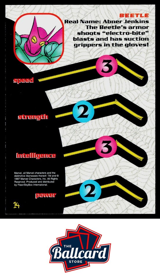 1997 Fleer Spider-Man #14 Beetle | eBay