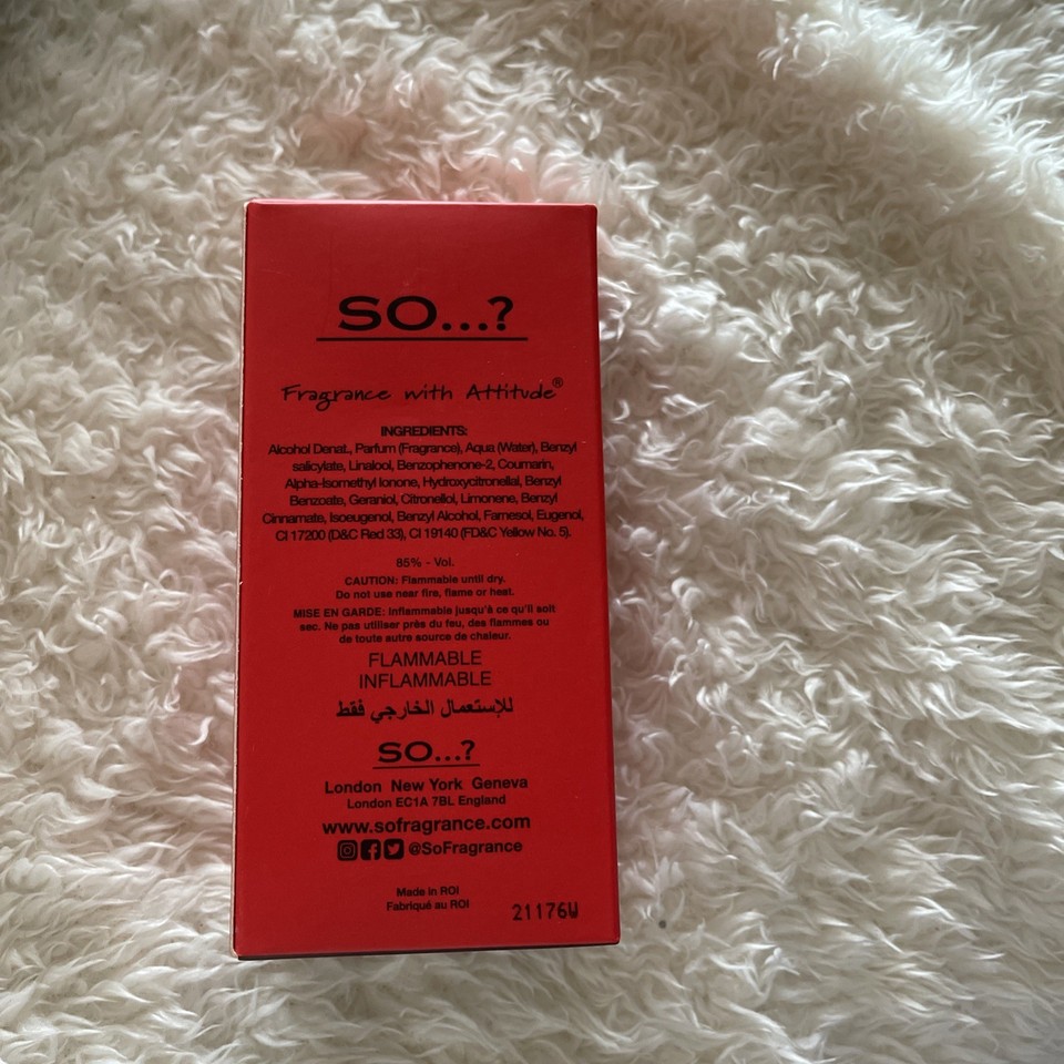 So…? Red Eau De Toilette Fragrance For Women 30ml | eBay UK