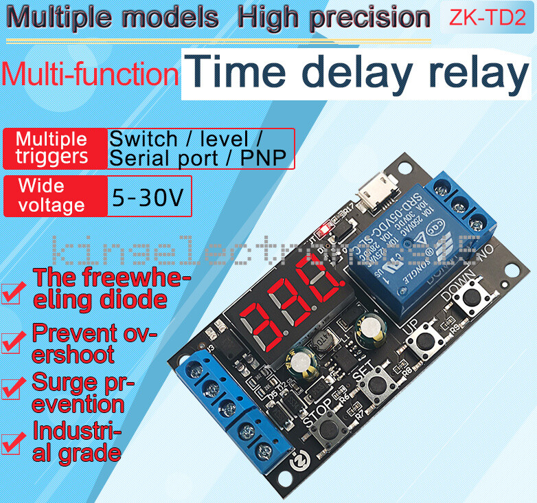 DC 5V/12V/24V Digital LED Cycle Timer Delay Relay Switch Time Relay ...