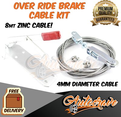 Mechanical Trailer Hand Brake Cable Kit Adjuster Cable Clip Boat ...