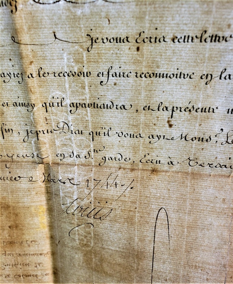 LOUIS XV LETTER TO JEAN AARMAND DE JOYEUSE - Infantry Regiment de ...
