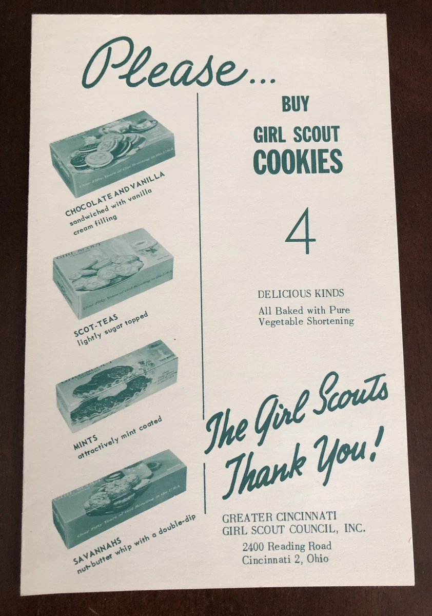 1950 Vintage Girl Scout Cookies