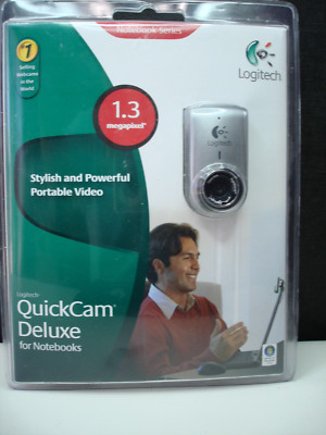 NEW Logitech QuickCam Glass Lens Deluxe Web Cam Auto Focus For ...