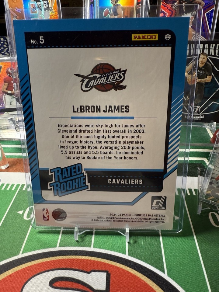 2024-25 Panini Donruss - Rated Rookie “Oversized” SP #5 LeBron James ...
