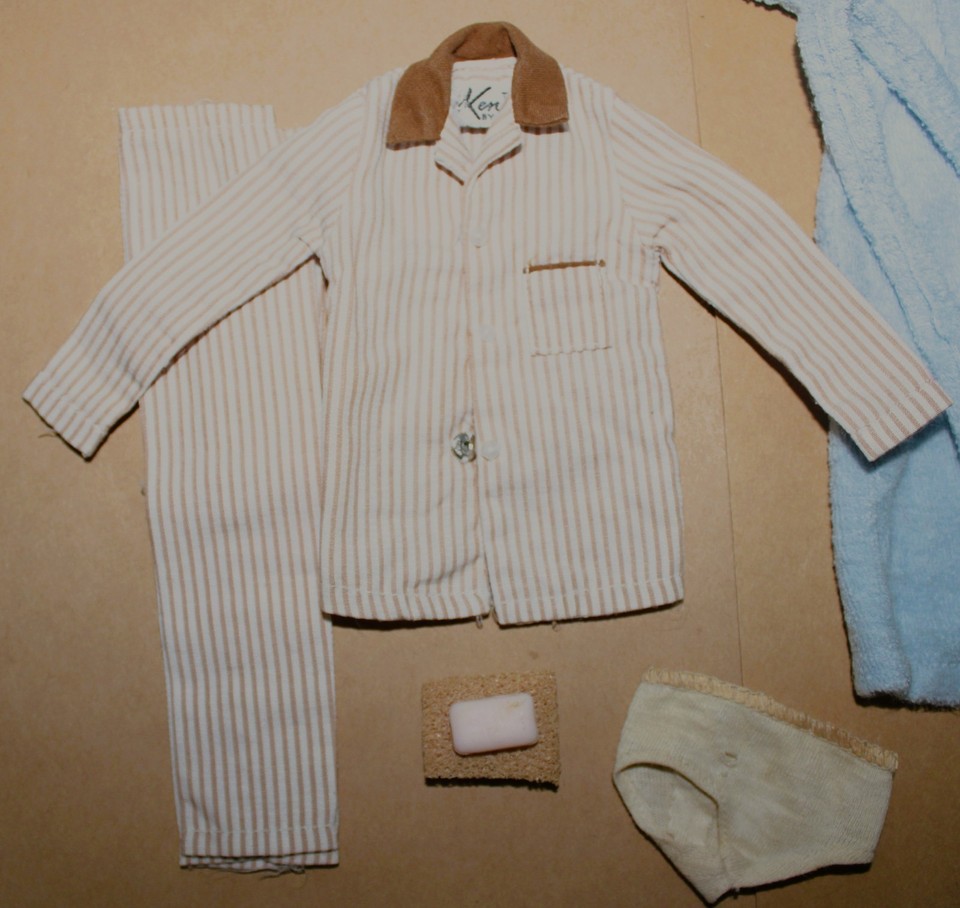 VINTAGE 1960's KEN DOLL Barbie Boyfriend #784 TERRY TOGS #781 SLEEPER ...