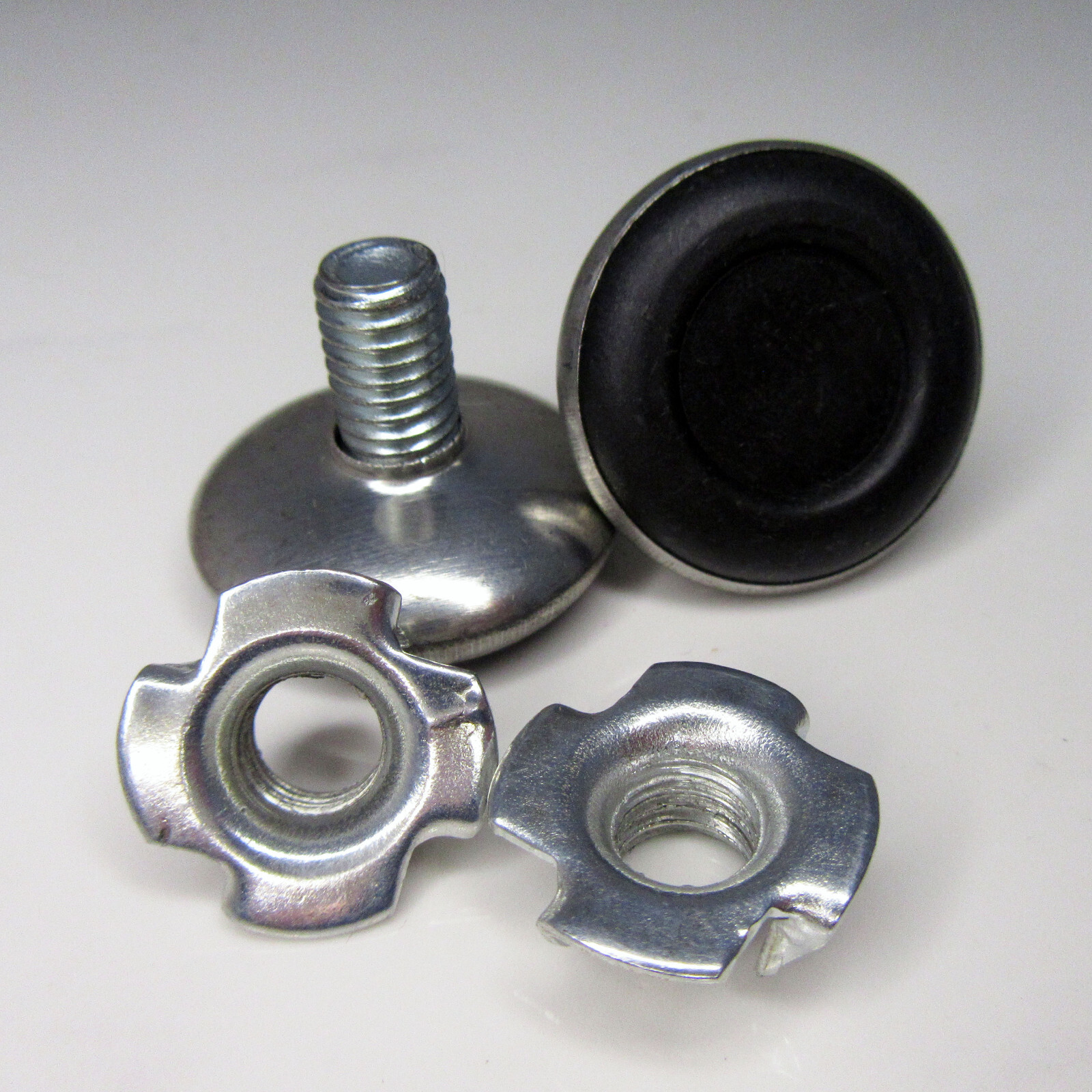 ADJUSTABLE FURNITURE FEET 28mm WIDE T NUT INC GLIDE LEVELLING LEG ...