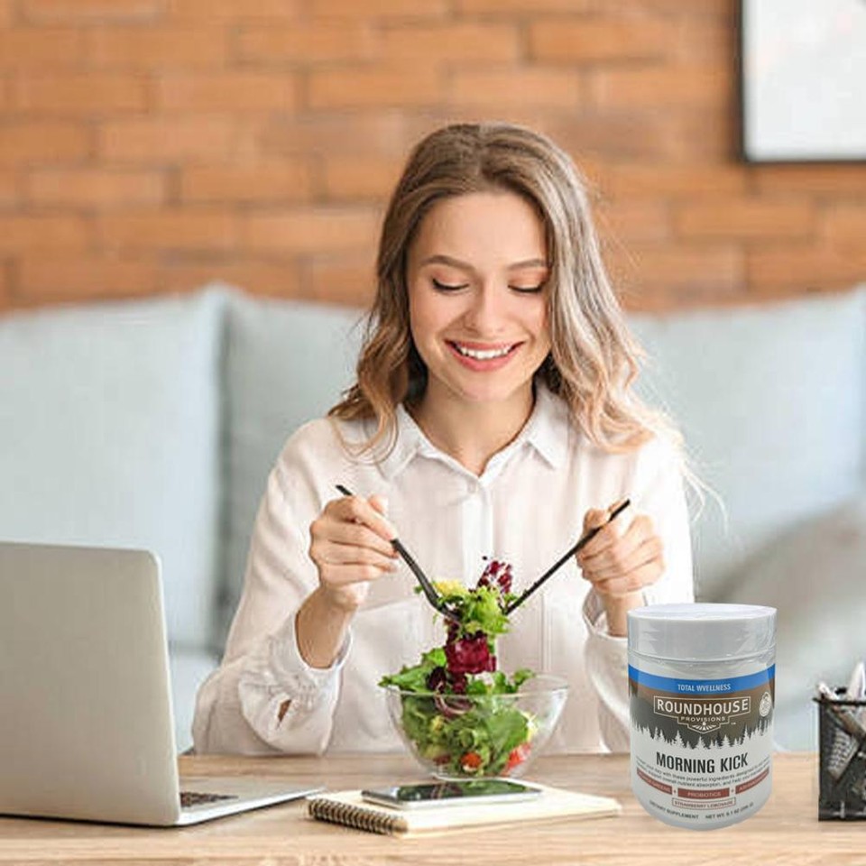 Roundhouse Provision Morning Kick,Green Powder Supplement For Digestion ...