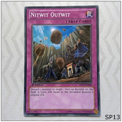 Nitwit Outwit - SP13-EN038 - Common 1st Edition Yugioh | eBay Australia