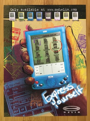 2000 VTech Helio Personal Digital Assisistant PDA Print Ad/Poster ...