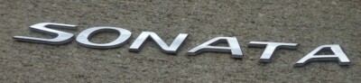 Hyundai Sonata trunk emblem letters badge decal logo rear symbol OEM ...
