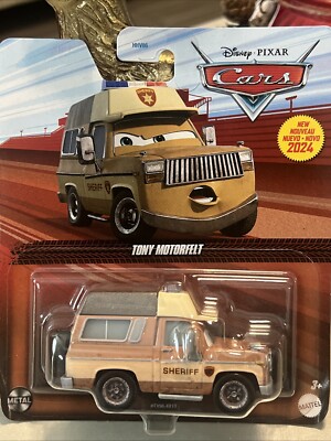 2024 Disney Pixar Cars Tony Motorfelt Sheriff Cars On The Road Toy ...