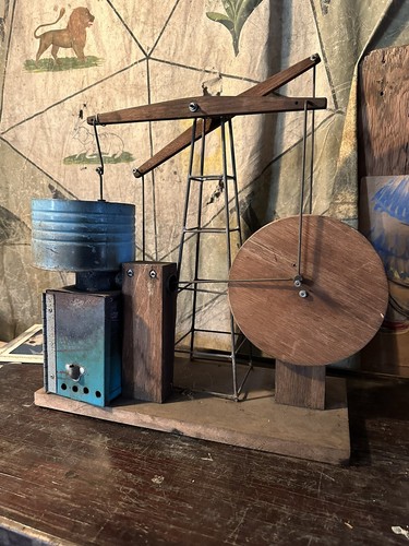 Antique Folk Art Walking Beam Oil Derrick Advertising Gas Petro Gulf ...