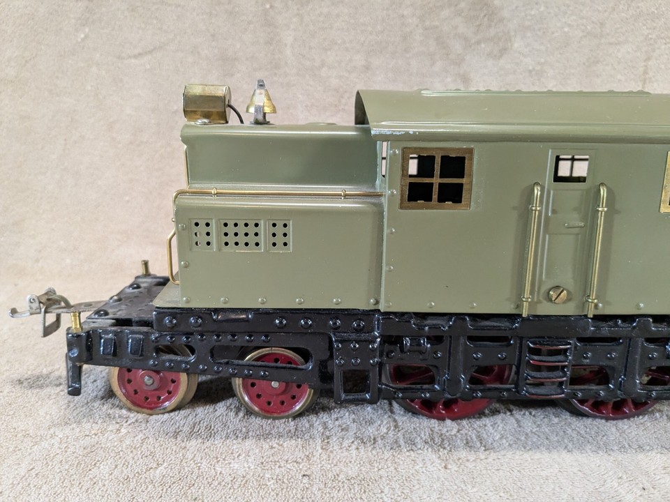 Ives Prewar Standard Gauge Green Electric Locomotive 3243 UNTESTED READ ...
