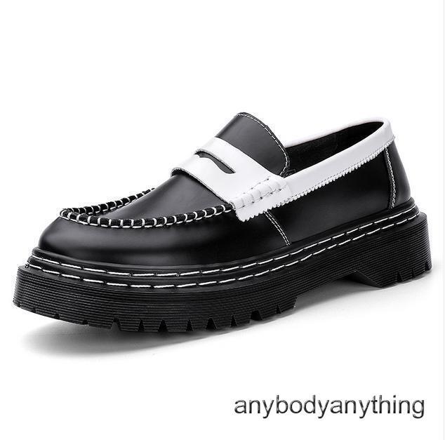 Men's Casual Fashion Pump British Creeper Fall Round Toe Pull on ...