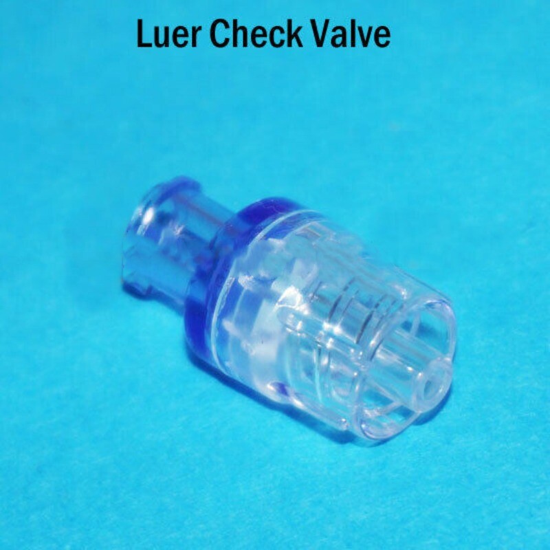 Plastic Luer Lock Check Valve One Way Flow Male Female Fitting ...