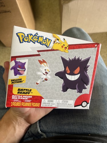 Pokémon Deluxe Edition Gengar Scorbunny Battle Ready Figures Multi-Pack ...