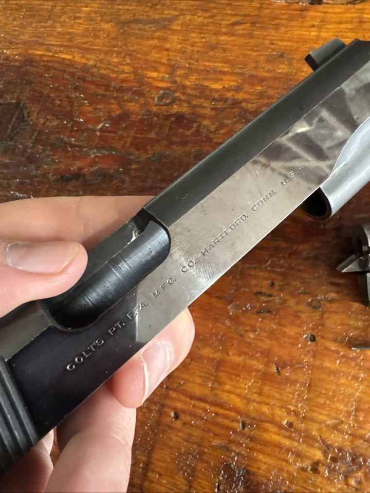 Vintage Colt 1911 Ace CU Slide And 5” Barrel. Witu Bushing & Extractor ...