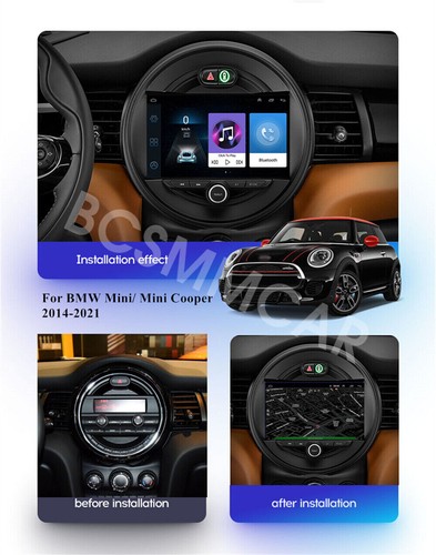 9in Touch Screen Video Player W/Cam Fit For BMW Mini Cooper F55 F56 ...