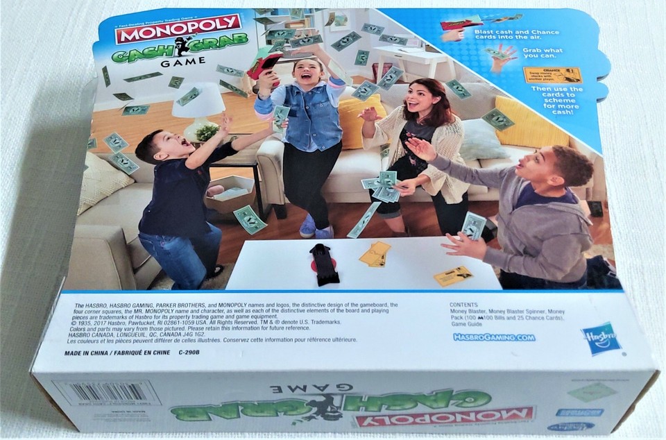 FORTUNE FOR THE NEW YEAR - HASBRO Monopoly Cash Grab Game Money Gun ...