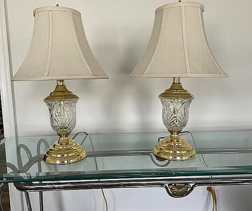 Crystal lamps - set of 2 | eBay