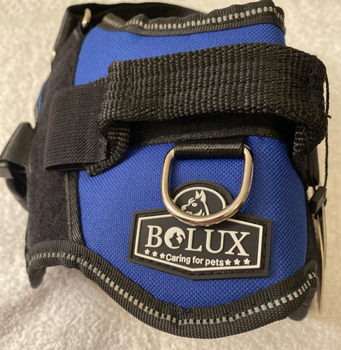 Bolux Dog Harness, No-Pull Reflective S: Neck 12.5-14'' (32-35 cm) Blue ...