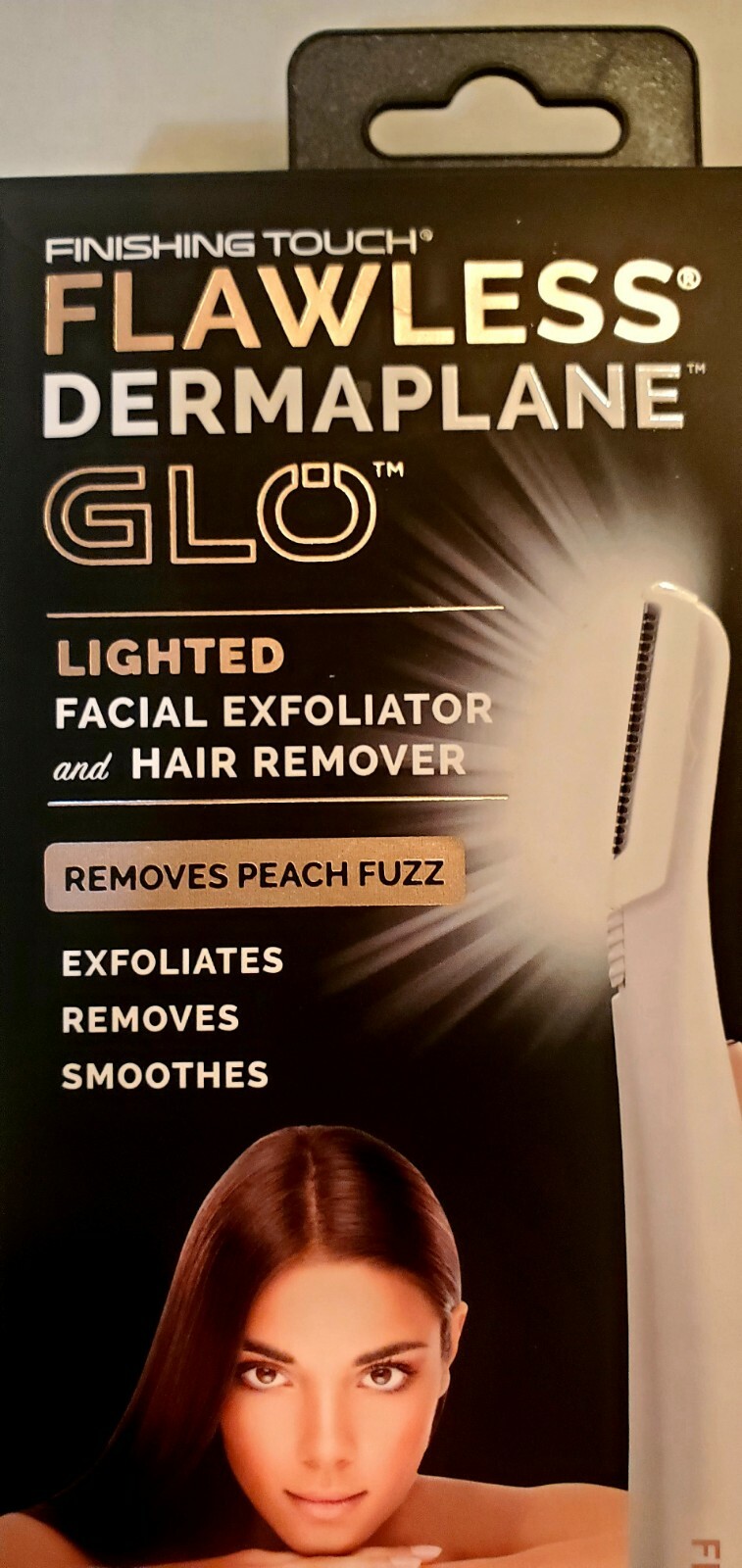 Flawless Dermaplane Glo Lighted Facial Exfoliator - Non-Vibrating and ...