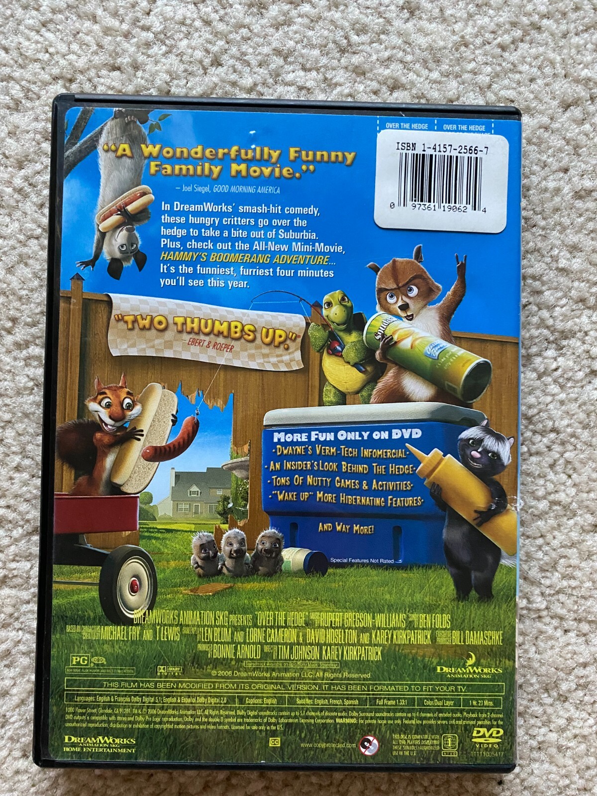 Over the Hedge DVD Full Screen Dreamworks 97361190624| eBay