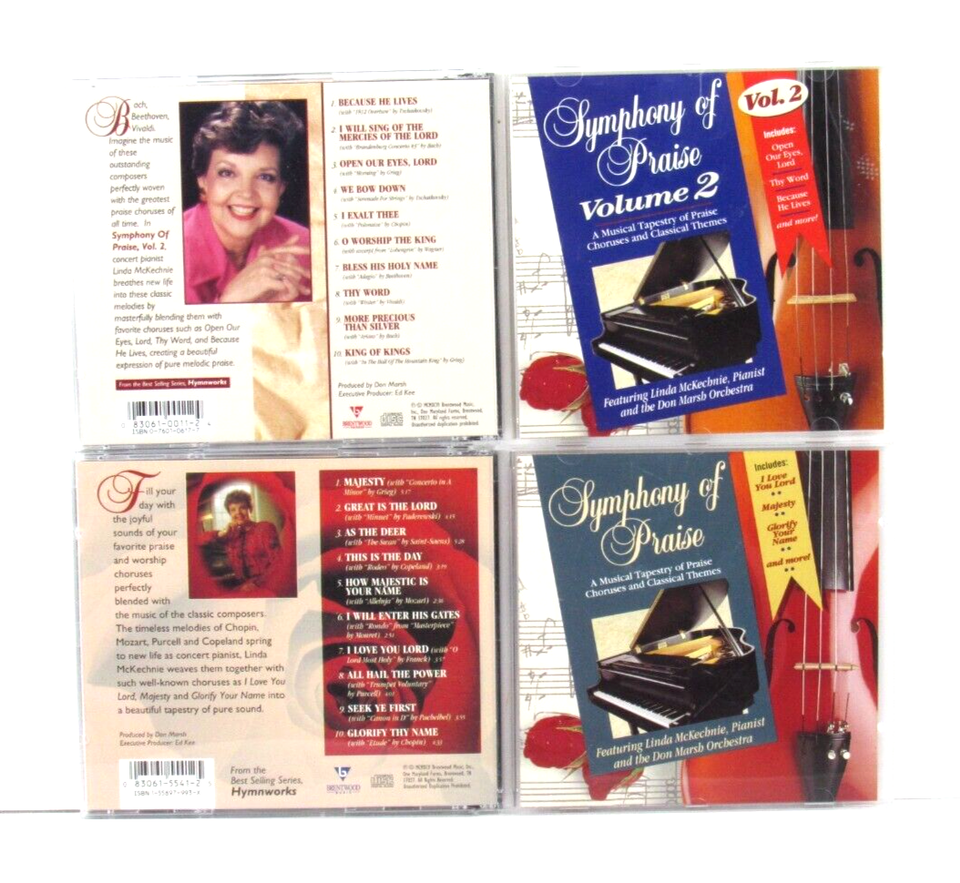 Symphony of Praise Volume 1 & 2 Linda McKechnie Don Marsh Orchestra CDS ...