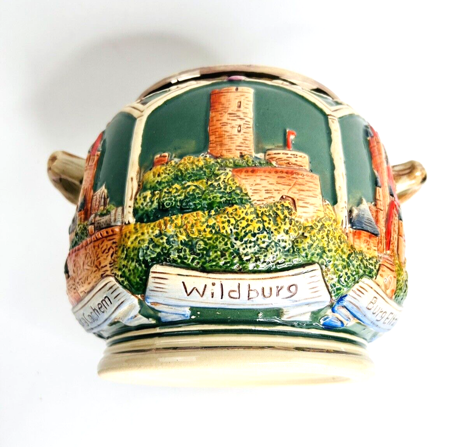 German Old Castle Cookie Jar Gluhwein Pot? German Cities Vintage | eBay