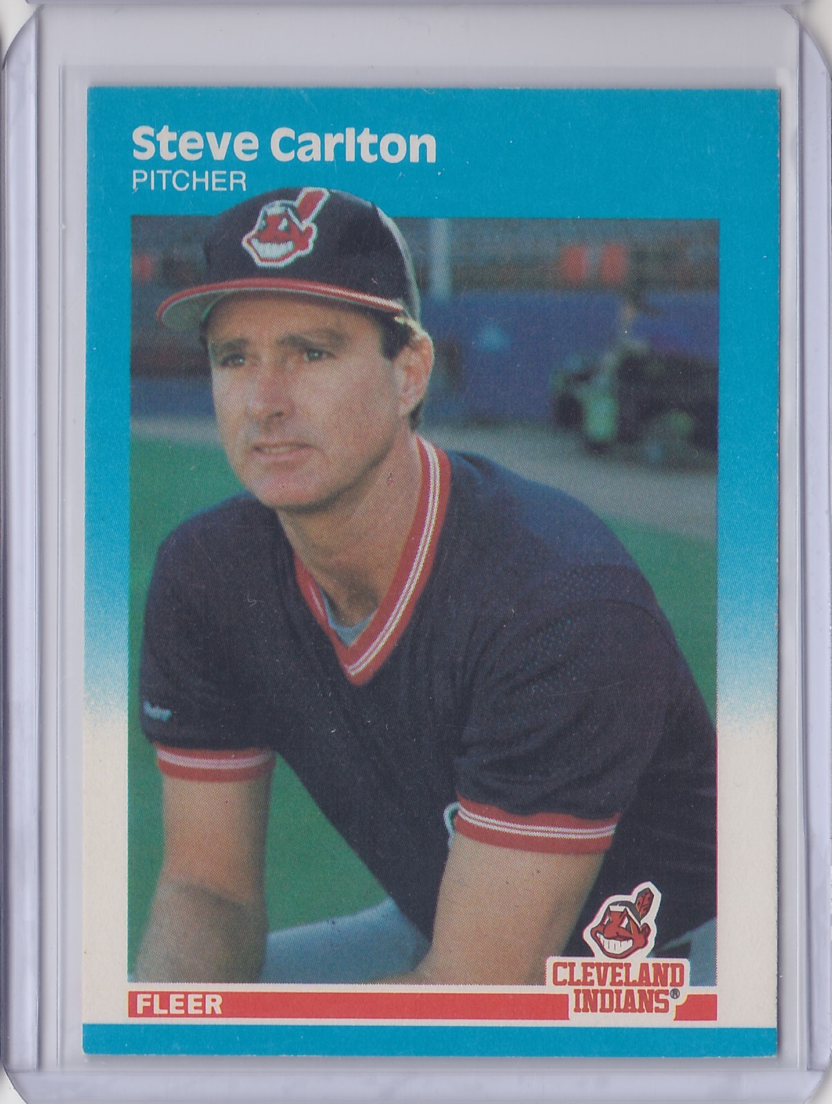 Steve Carlton - 1987 Fleer #U-17 - Cleveland Indians | eBay