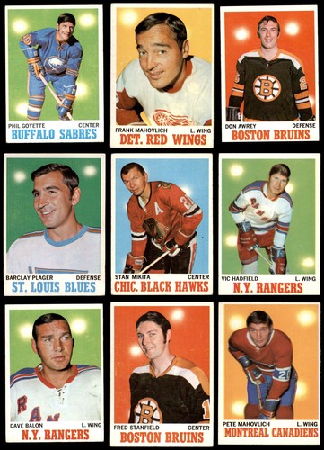 1970-71 Topps Hockey Near Complete Set 3.5 - VG+ 6803253 (122 / 132 ...