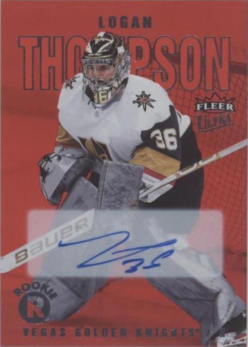 2021-22 Upper Deck Fleer Ultra - Rookies Logan Thompson #231 Red ...