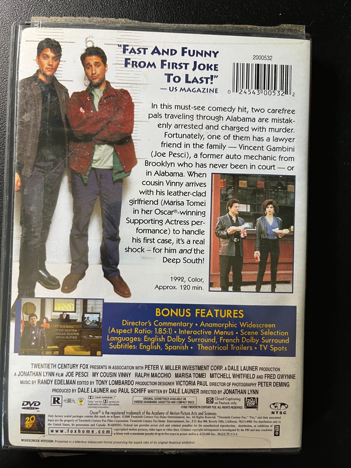 My Cousin Vinny (DVD, 1992) Joe Pesci Ralph Macchio Marisa Tomei Fred ...