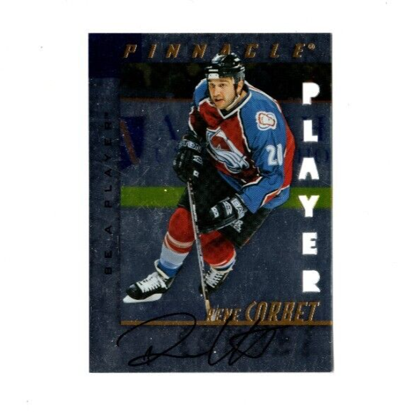 1997/98 Pinnacle Be A Player BAP Rene Corbet Die-Cut Autograph Card ...
