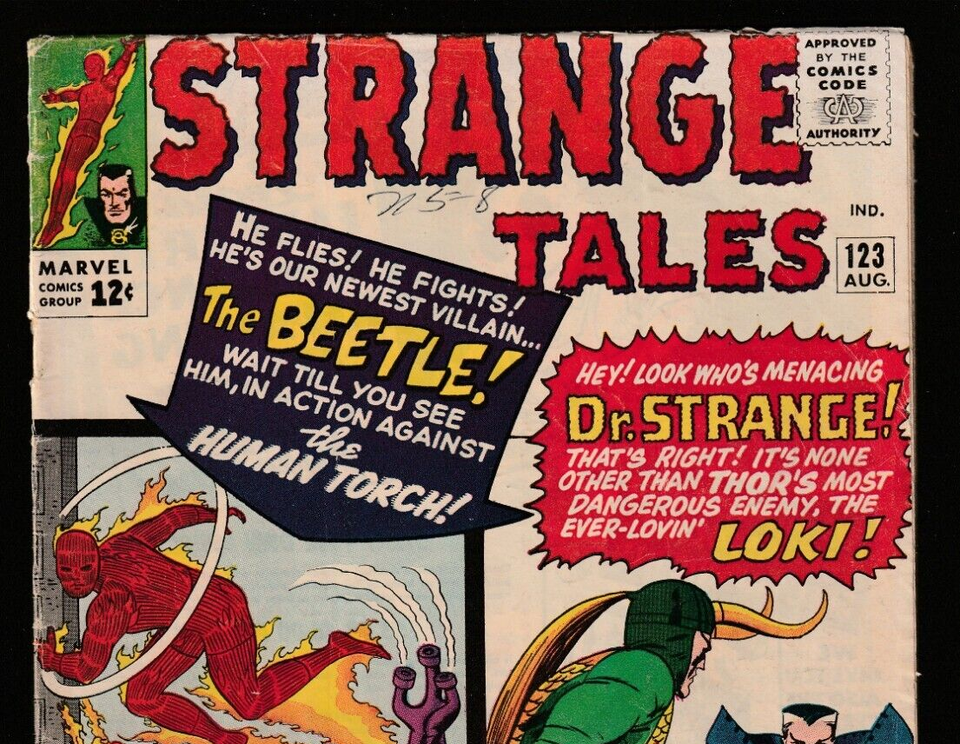 Marvel STRANGE TALES No. 123 (1964) 1st Beetle! Dr. Strange! Human ...