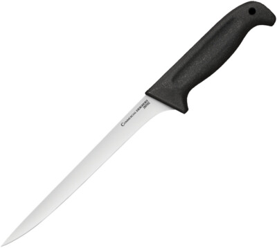Cold Steel Commercial Series 8 Fillet Fixed Blade Black Handle Knife ...