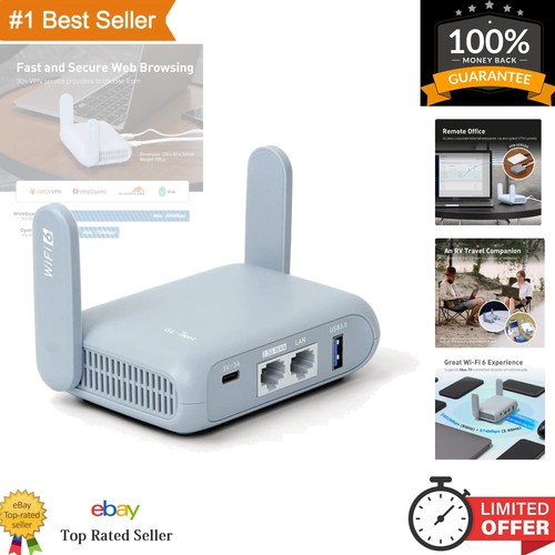 Beryl AX Mini Router: Wi-Fi 6, VPN Client/Server, Perfect for Travel ...