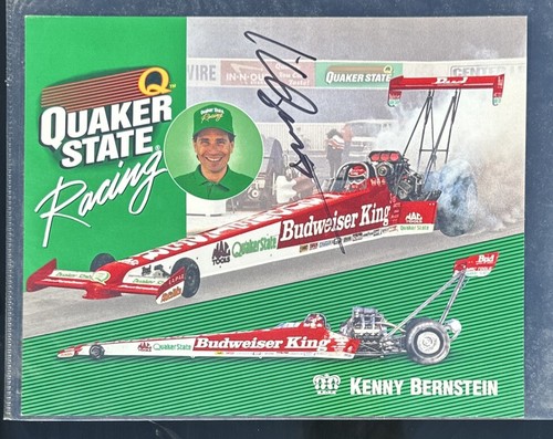 1994 Kenny Bernstein Autographed Signed Souvenir Card NHRA Top Fuel ...