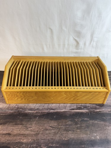 Monthly Mail Sorter 31 Day, 32 Slot, Wood Bill Letter Secretary ...