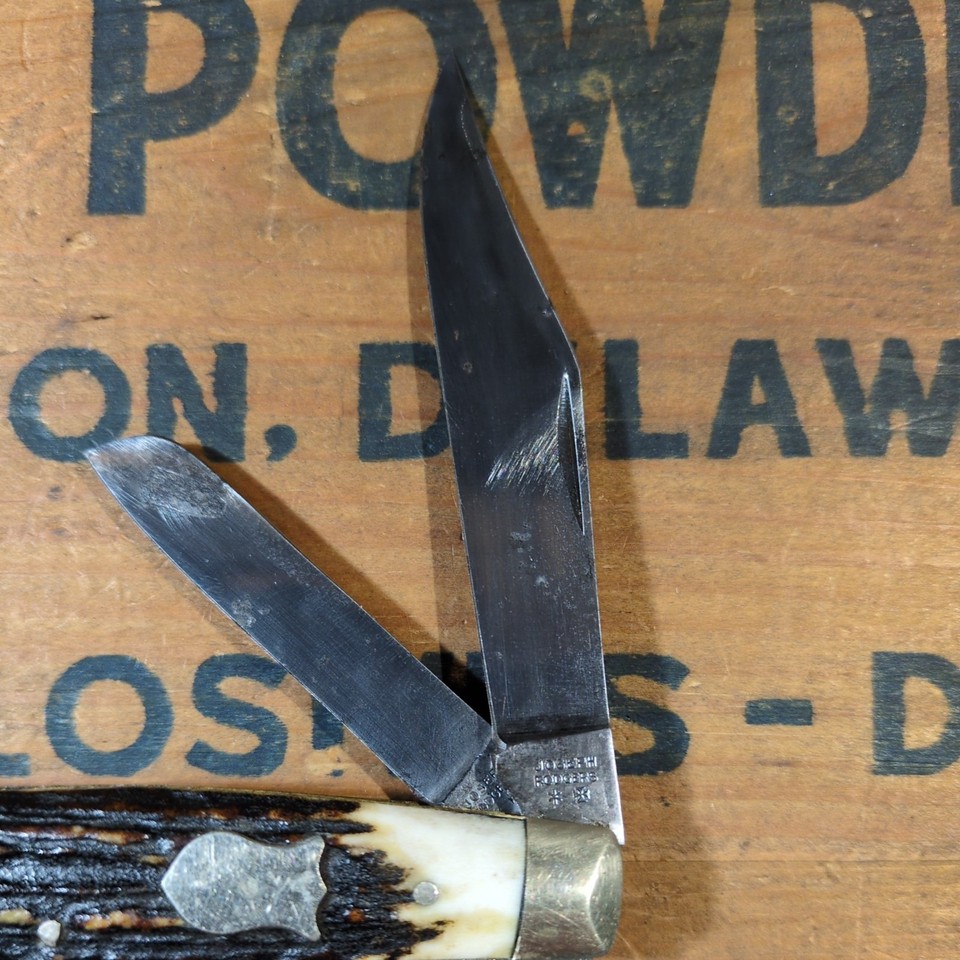 Vintage Joseph Rodgers Sheffield England Premium Stock Knife, Stag | eBay
