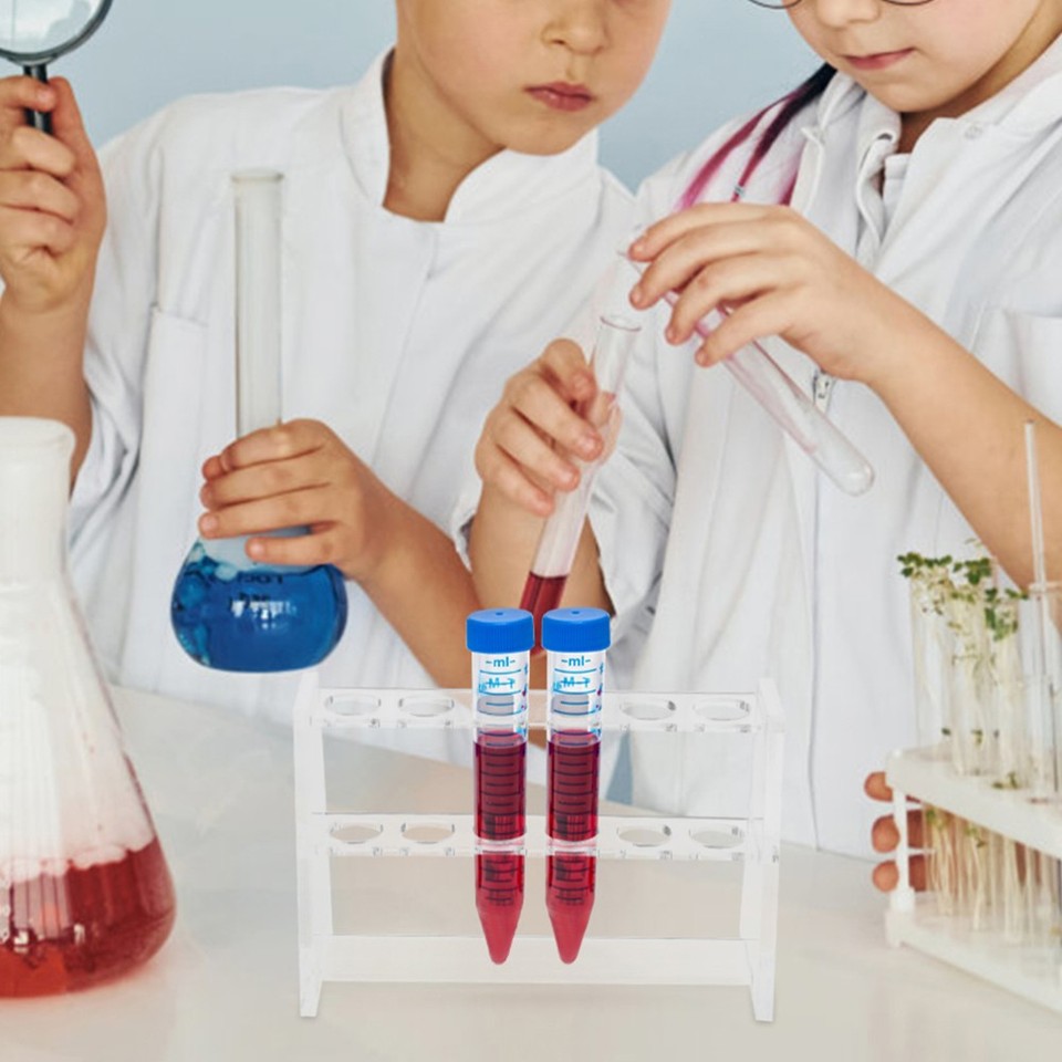 4 PCS Plastic Test Tube Rack ﻿ Sampling Storage Cylinder Display Racks ...