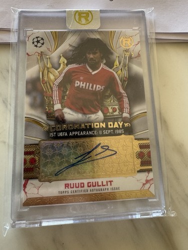 Ruud Gullit 2024 Topps Reverence UEFA Club Competitions Coronation Day ...