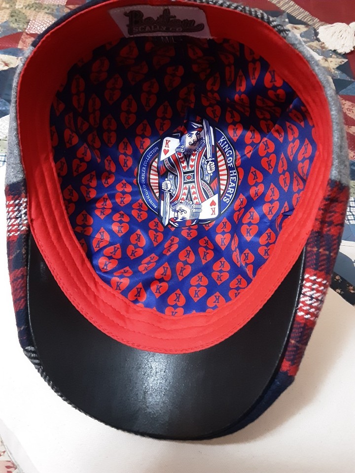 Boston Scally King Of Hearts Cap, W/Pin, Size M/L, VG Condition, Worn ...