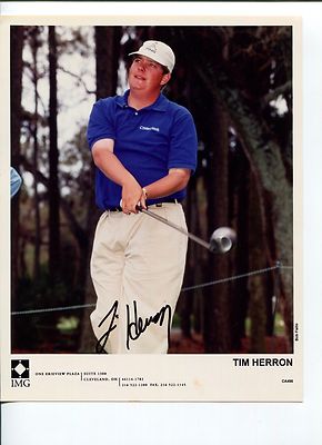 Tim Herron PGA Golf Golfer 1993 Walker Cup Winner Signed Autograph ...