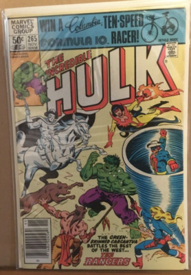 The Incredible Hulk #265 Marvel 1981 1st Rangers Night Flyer Corruptor ...