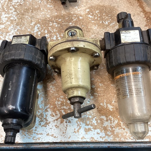 NORGREN 11-002-037 REGULATOR W/Parker 06f24ac Air Lubricator & 06L21B6 ...