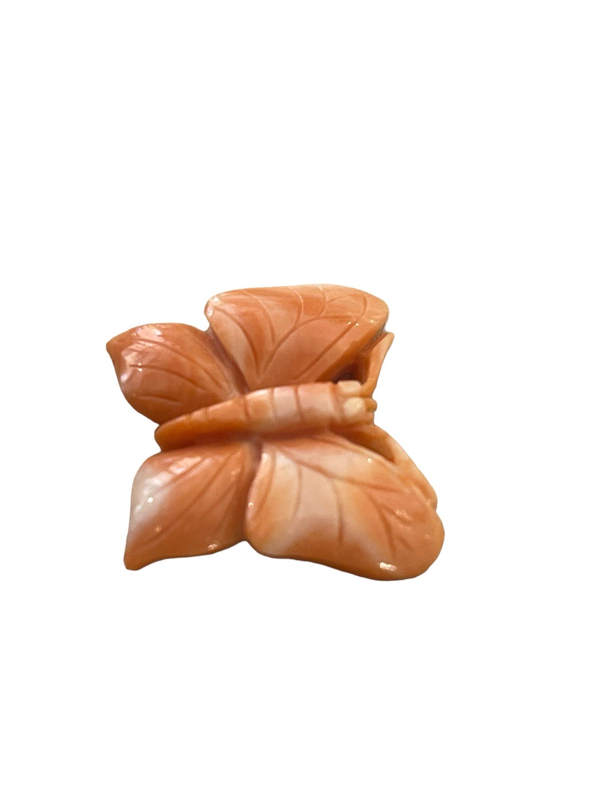 Large Carved Coral Butterfly Figurine Momo Coral | eBay