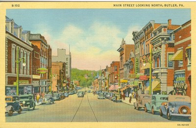Butler PA Main Street Looking North | eBay